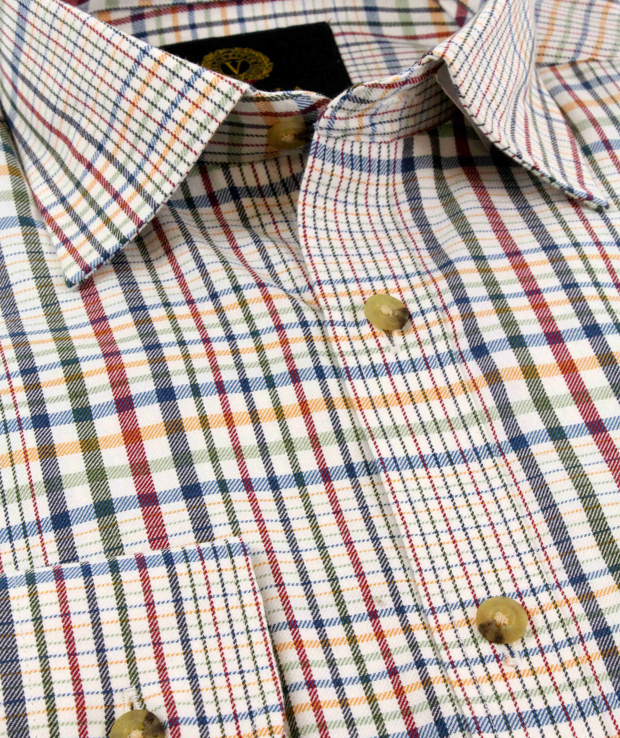 Viyella 80/20 Prince of Wales Tattersall Check Classic Fit Shirt - Viyella
