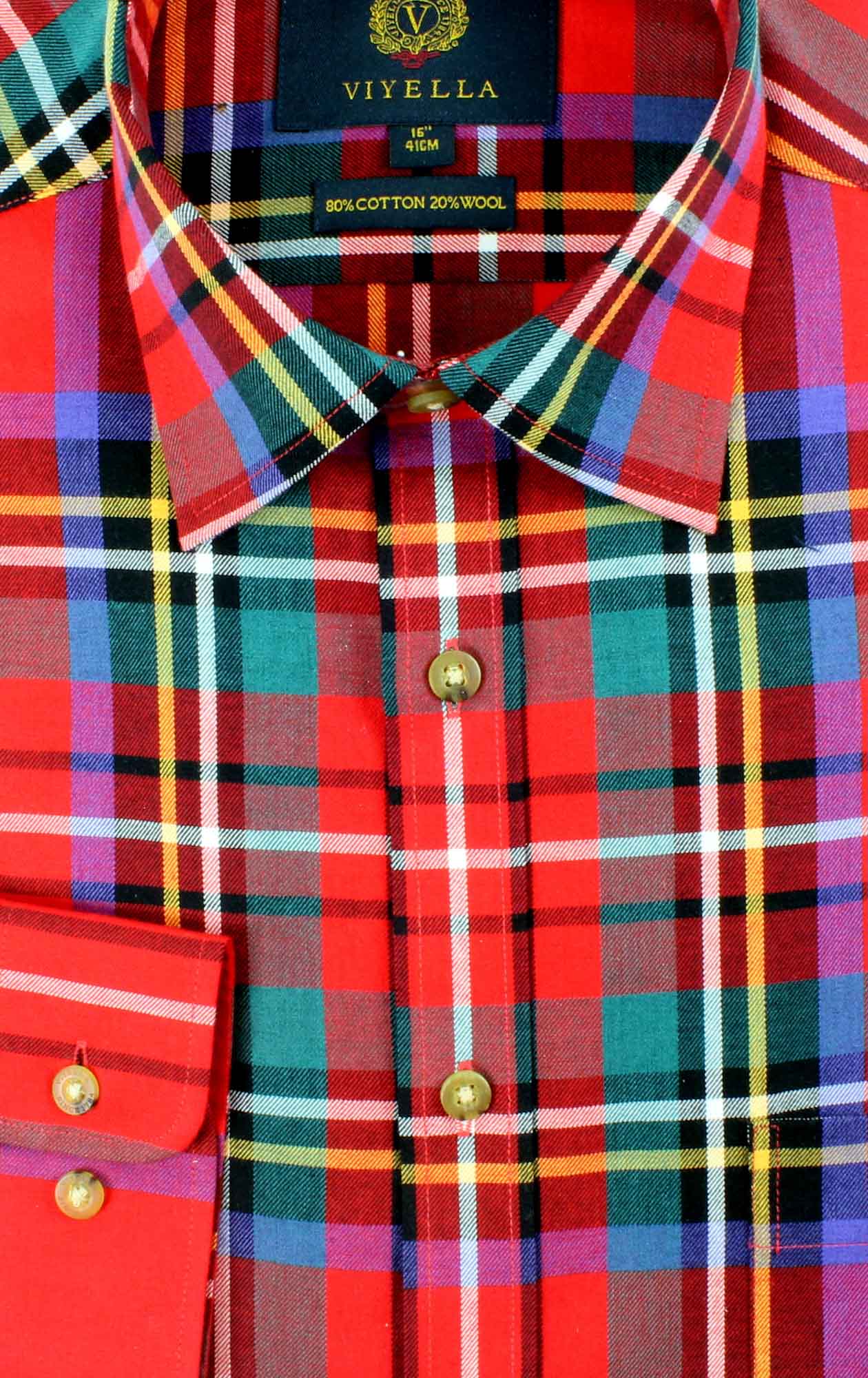 Viyella 80/20 Oversized Royal Stewart Tartan Classic Fit Shirt - Viyella