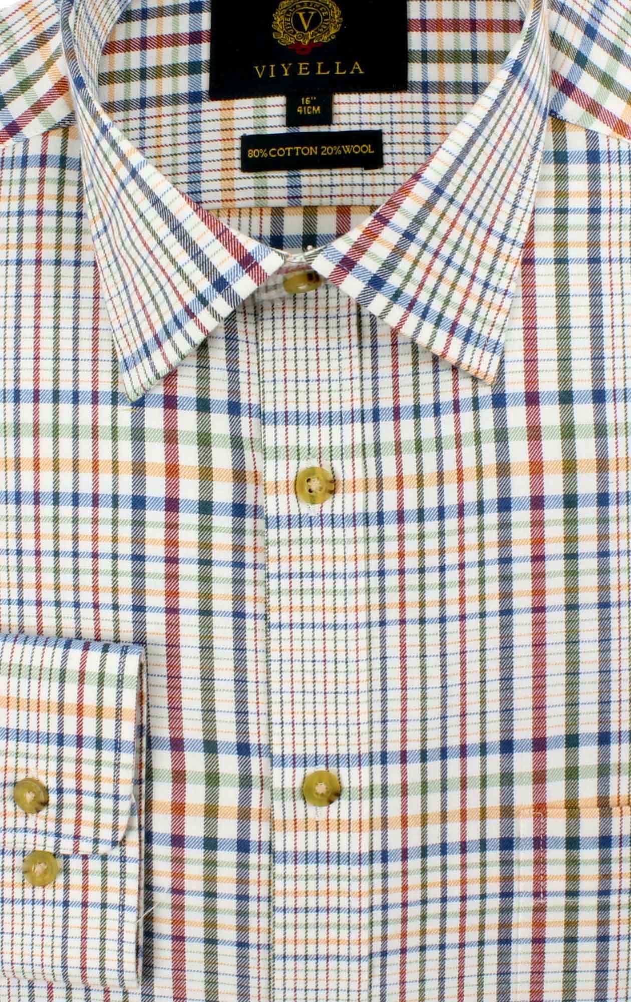 Viyella 80/20 Prince of Wales Tattersall Check Classic Fit Shirt - Viyella
