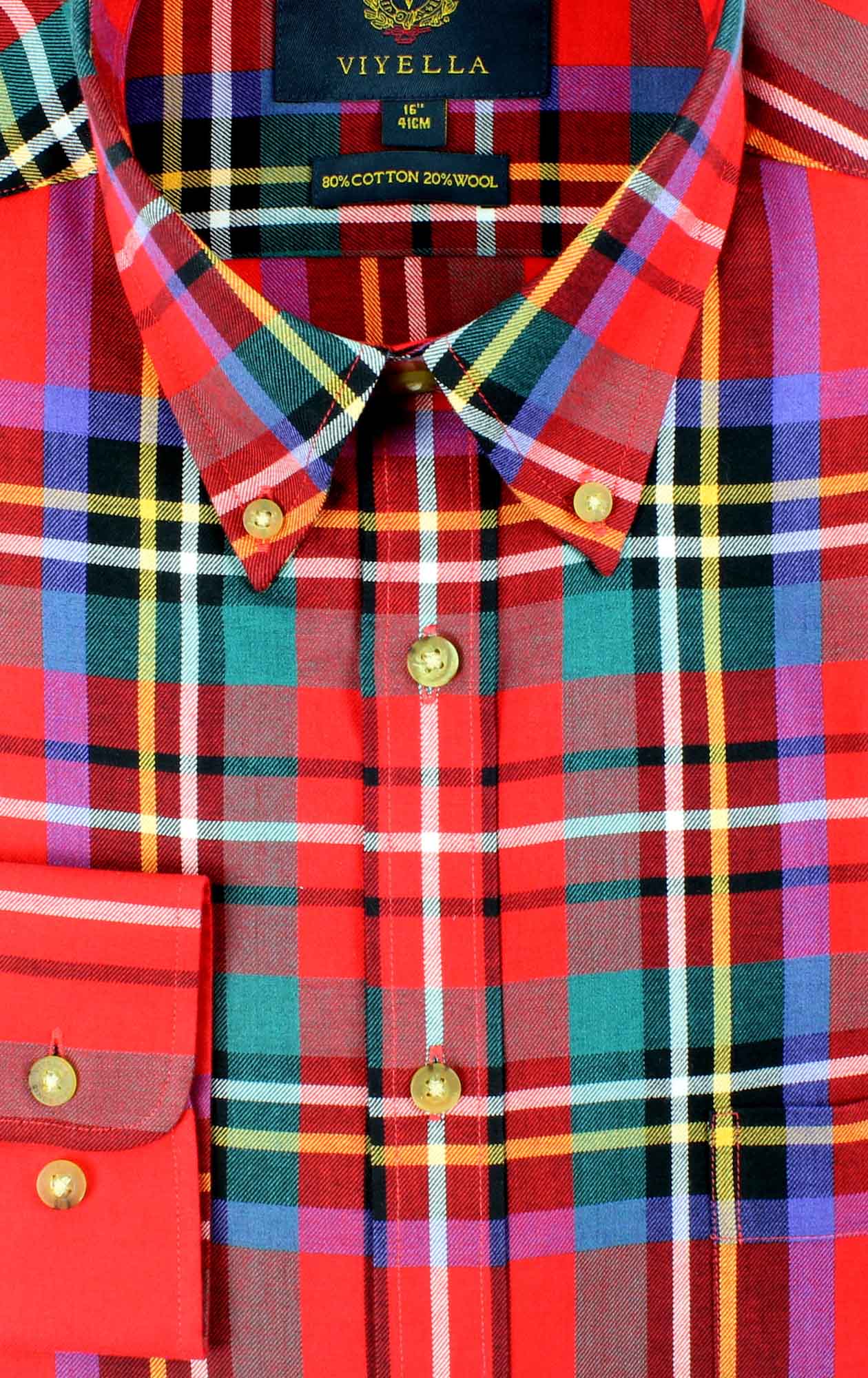 Viyella 80/20 Oversized Royal Stewart Tartan Classic Fit Shirt with ...