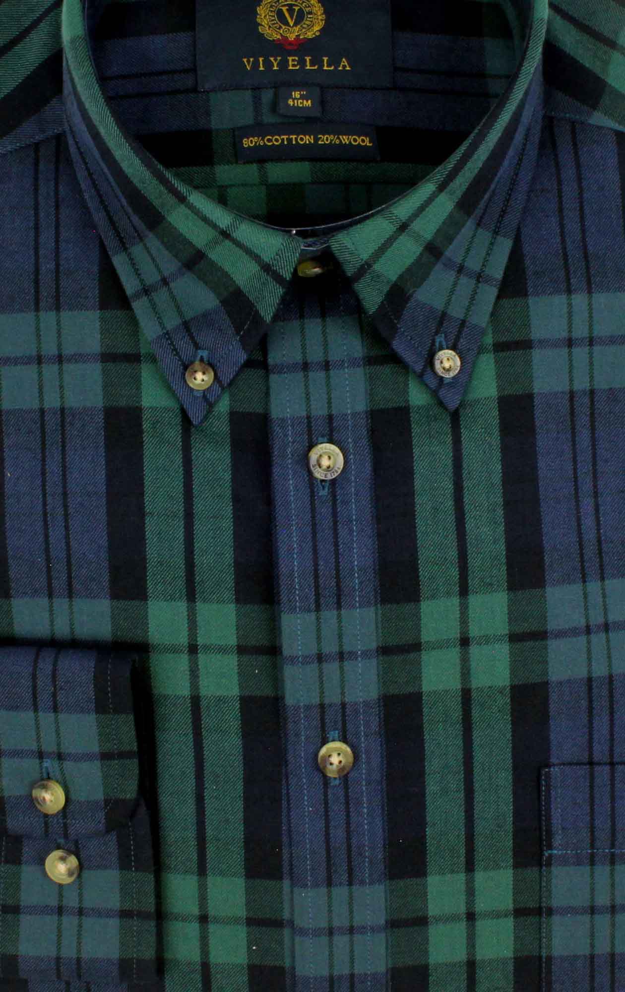 Blackwatch 80/20 Button Down Collar Shirt - Viyella